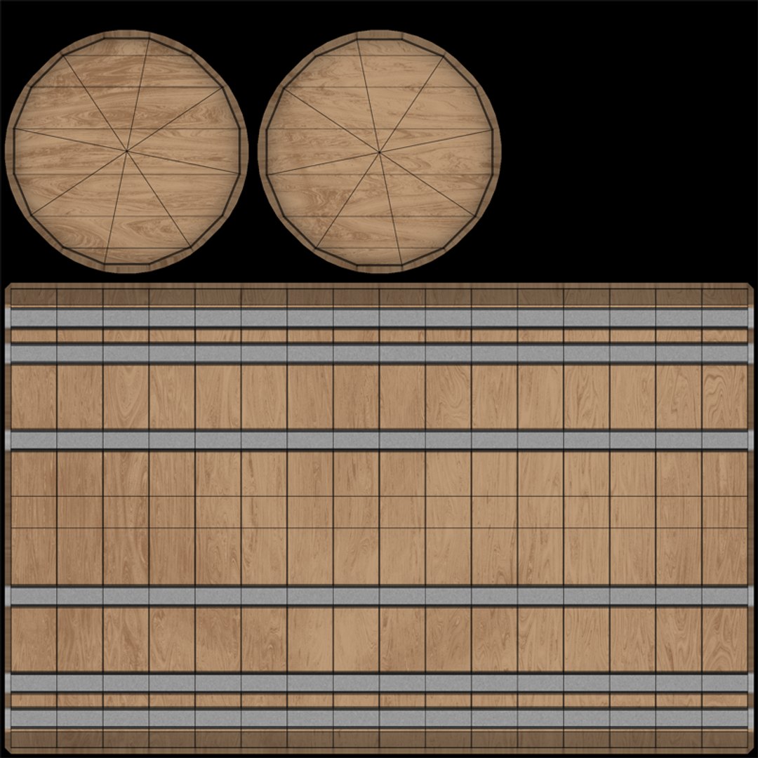 3D Light Toasted Lowpoly Rundlet Barrel Model - TurboSquid 2425386