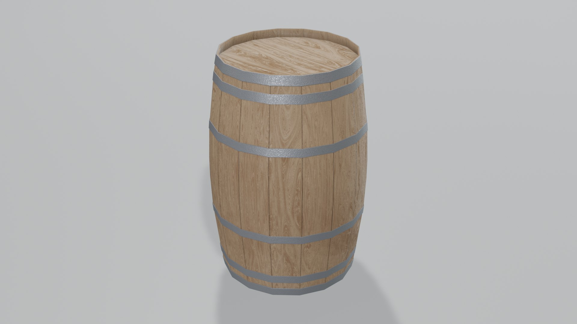 3D Light Toasted Lowpoly Rundlet Barrel Model - TurboSquid 2425386