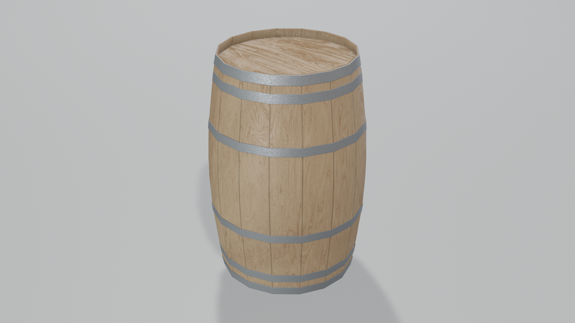 3D Light Toasted Lowpoly Rundlet Barrel Model - TurboSquid 2425386