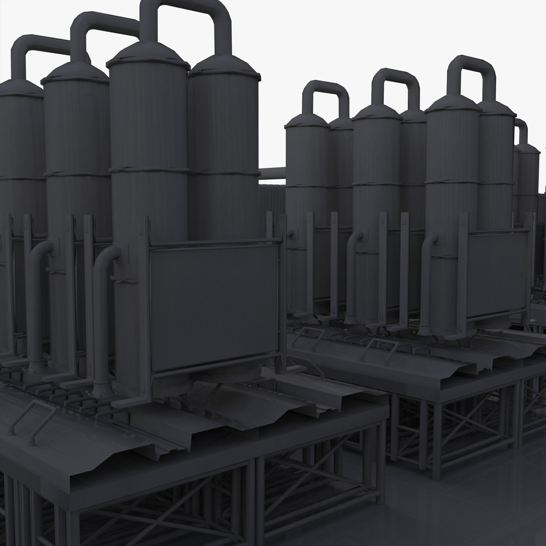 Oil And Gas Refinery 3D Model - TurboSquid 2074166