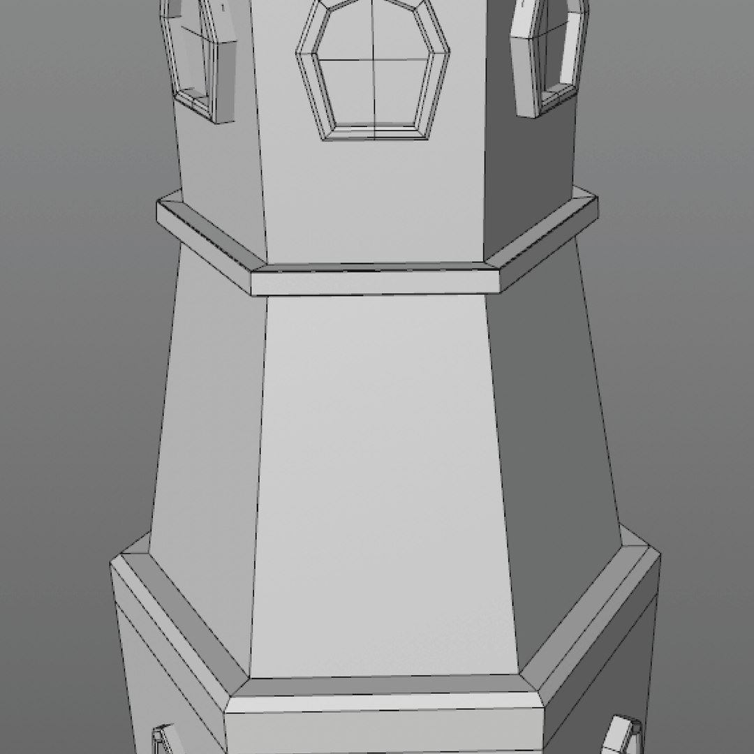 3D Cartoon Tower Model - TurboSquid 1387716