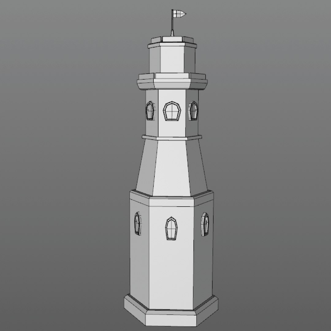 3D Cartoon Tower Model - TurboSquid 1387716