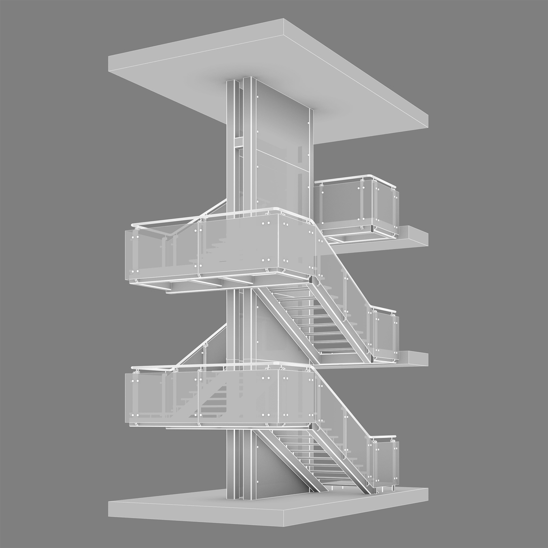 3D model stair staircase - TurboSquid 1440481