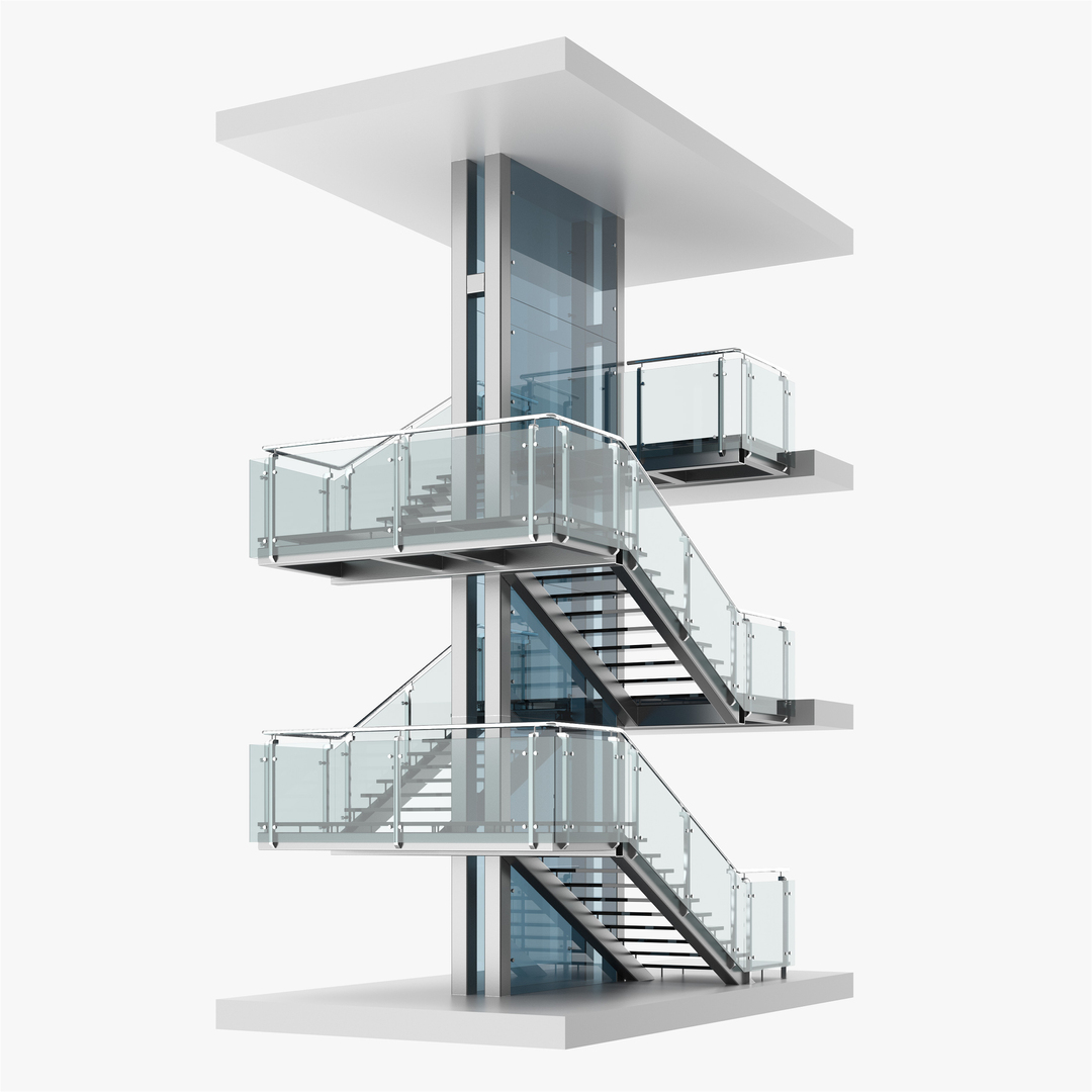 3D model stair staircase - TurboSquid 1440481