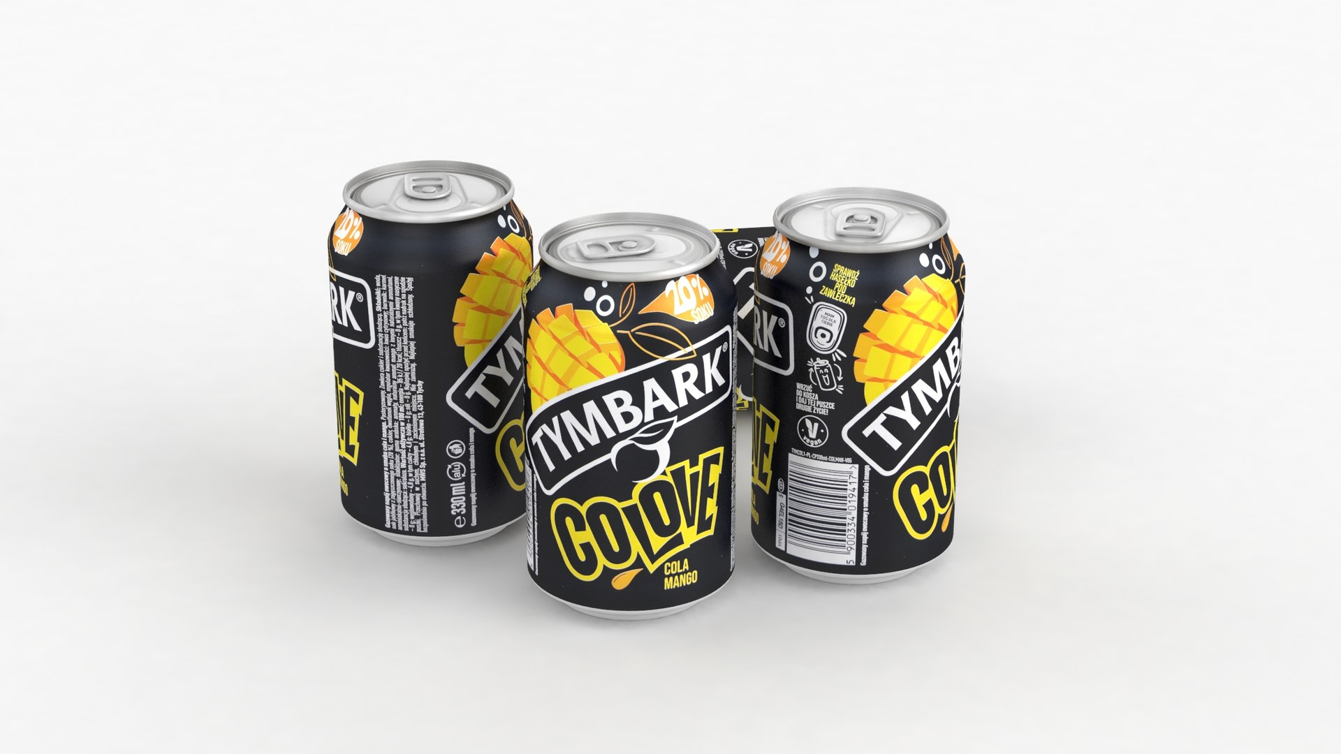 3D Beverage Can Tymbark Colove Mango 330ml 2024 Model - TurboSquid 2250344