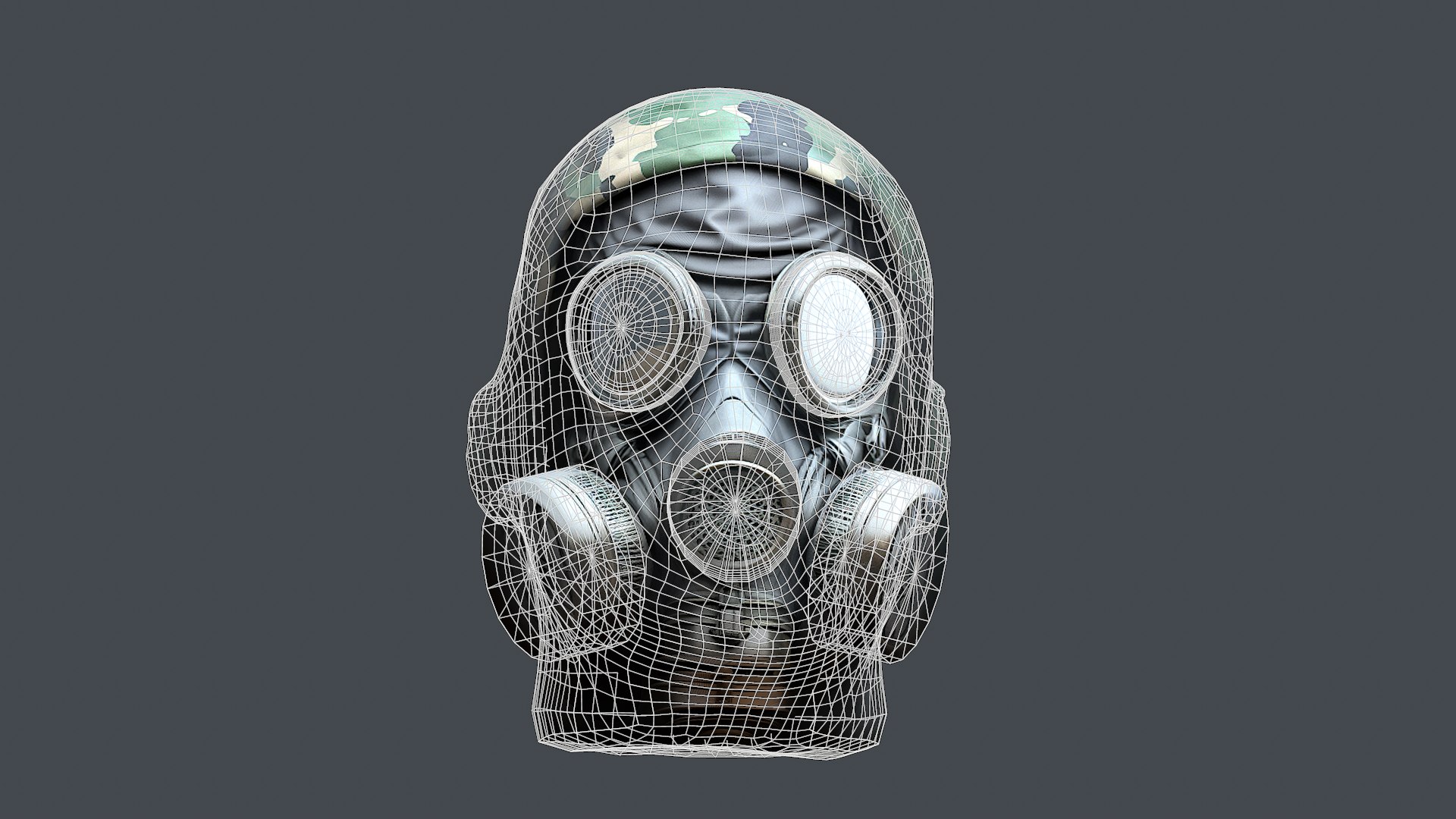 Gas Mask Protection Futuristic Isolated Equipment 3D Model 3D 3D Model ...