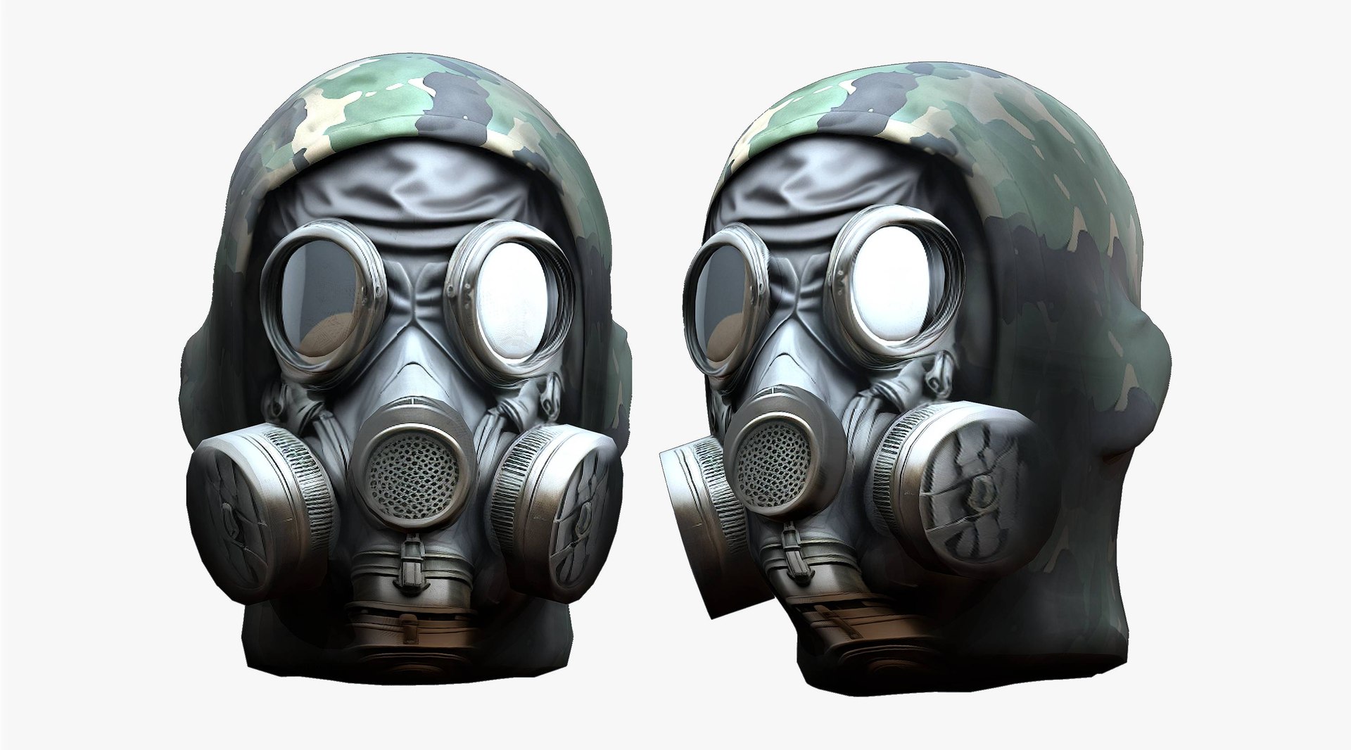 Gas Mask Protection Futuristic Isolated Equipment 3D Model 3D 3D Model ...