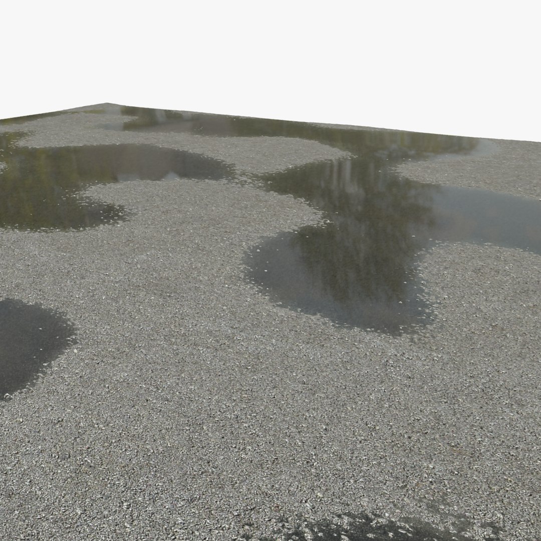 Wet Asphalt Model - TurboSquid 1224444