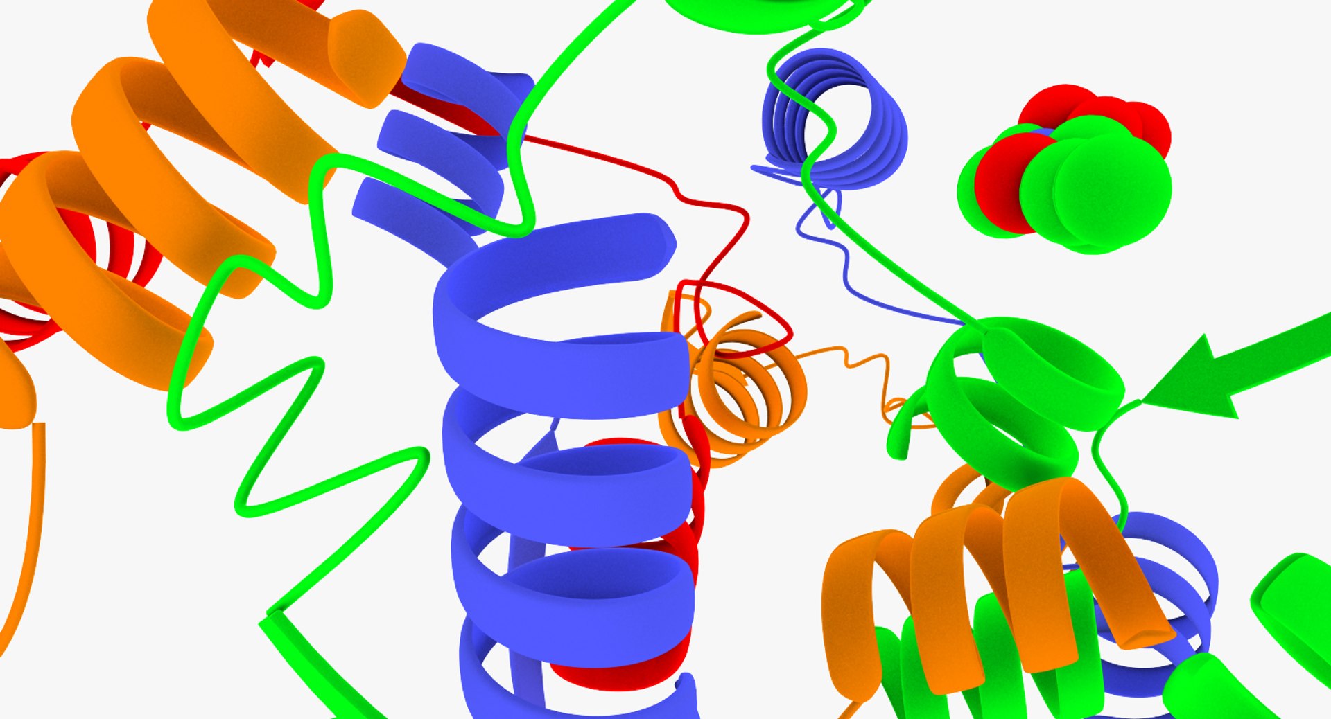 3d Animation Enzymes Model