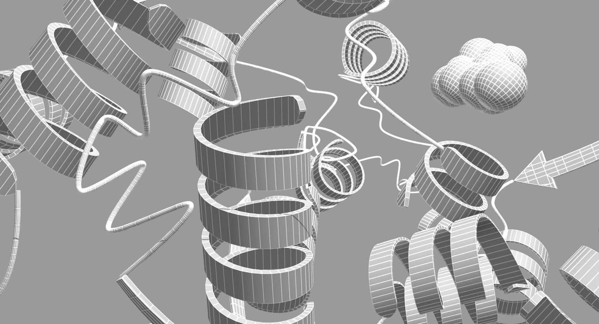 3d Animation Enzymes Model