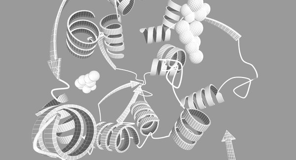 3d animation enzymes model