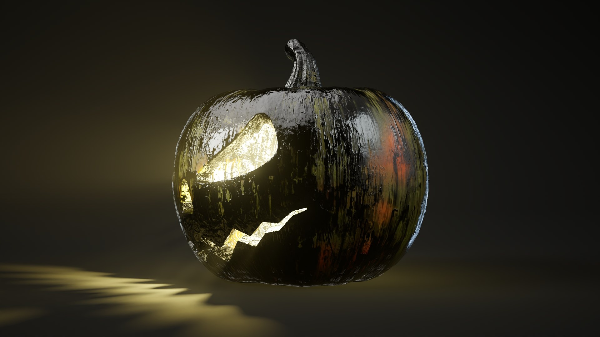 3D Rigged and animated halloween pumpkin with 5 different PBR skins ...