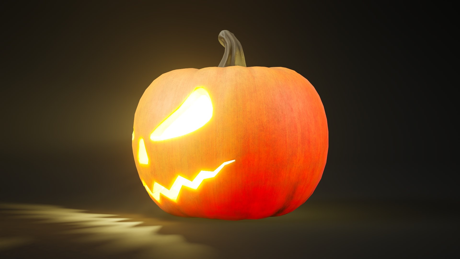 3D Rigged and animated halloween pumpkin with 5 different PBR skins ...
