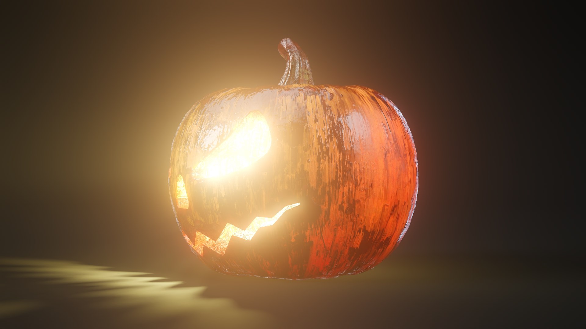 3D Rigged and animated halloween pumpkin with 5 different PBR skins ...