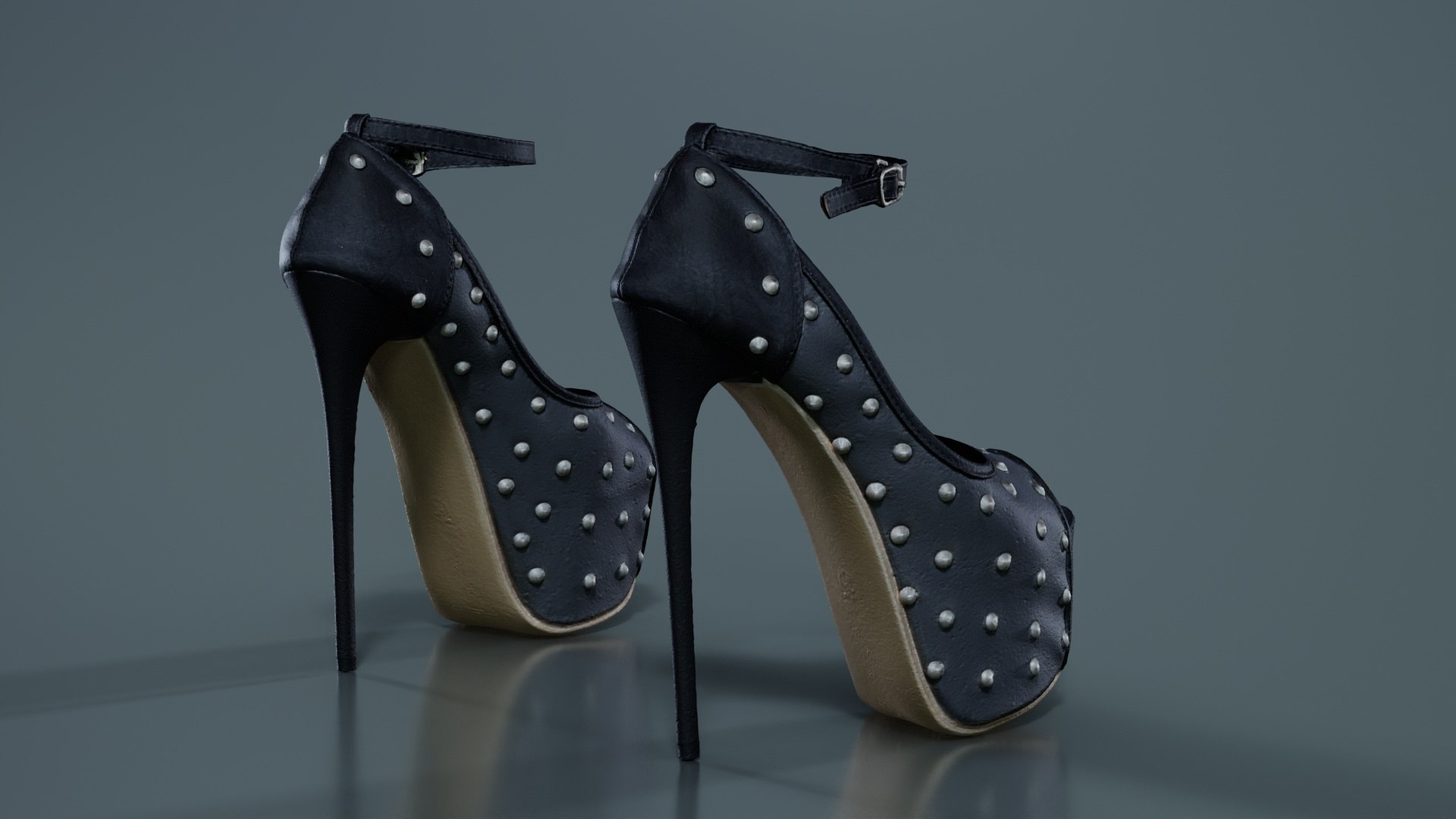 Transparant Spikes Heels Remastered 3D Model - TurboSquid 2361237