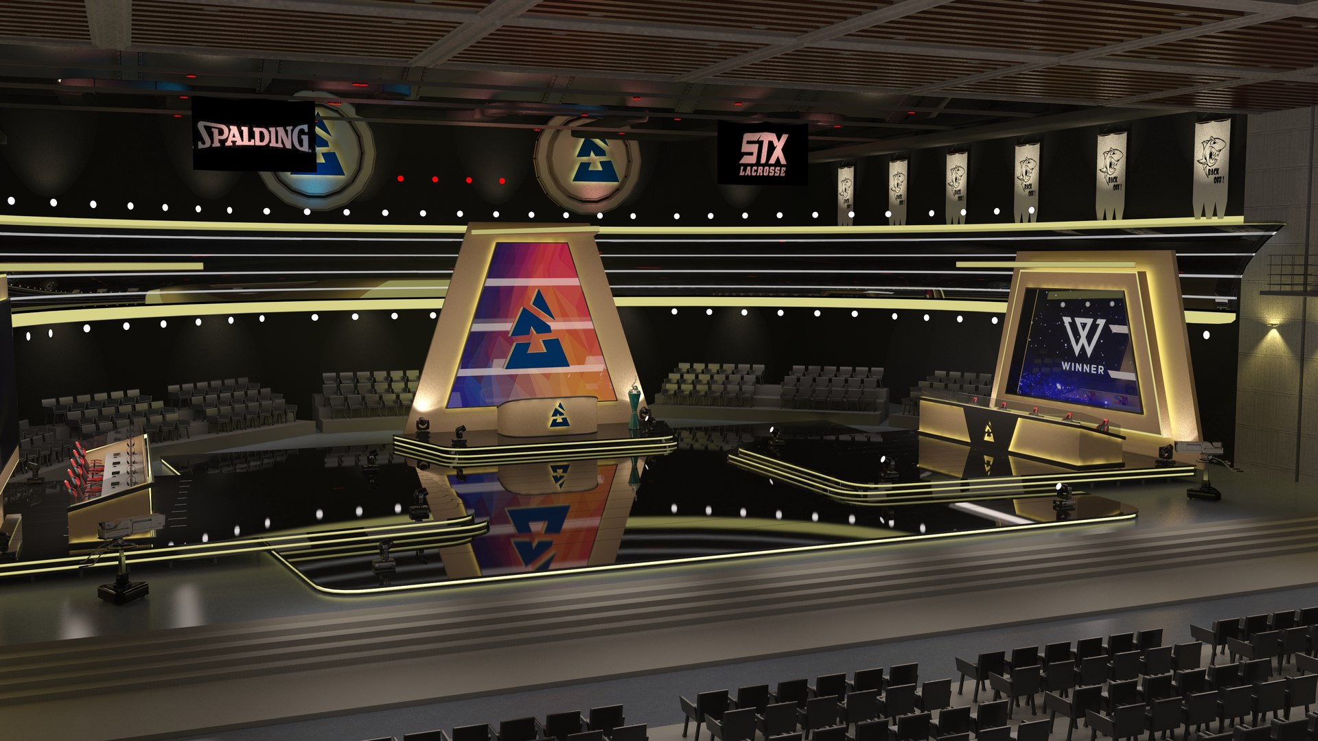 E-Sport Arena 3D Model - TurboSquid 1850462