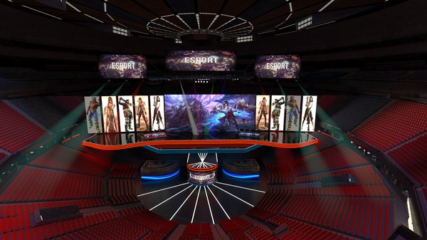 E-Sport Arena 3D model - TurboSquid 1850462