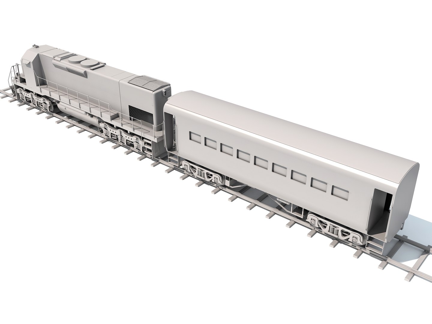3ds Max Train Wagon