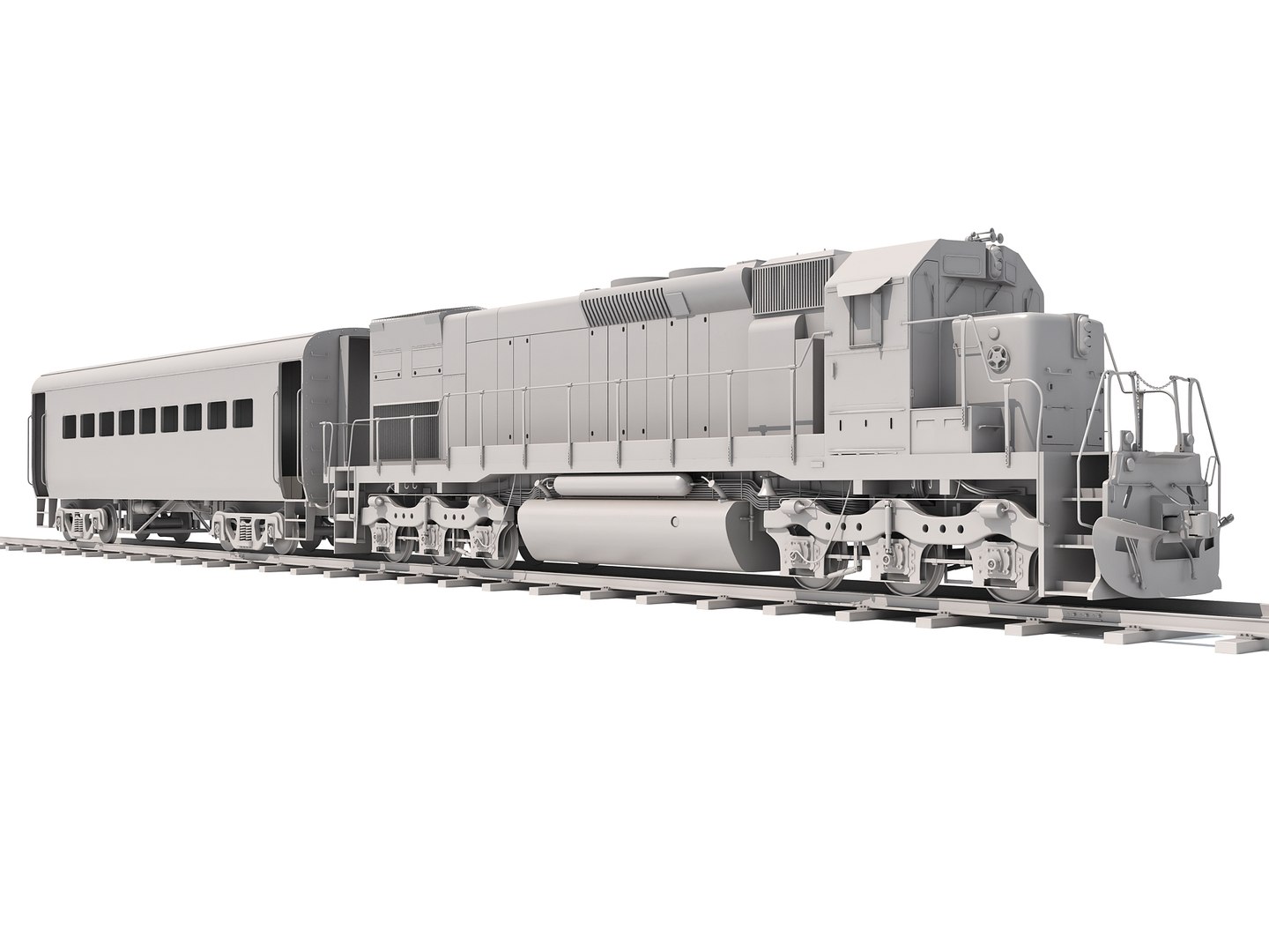 3ds Max Train Wagon