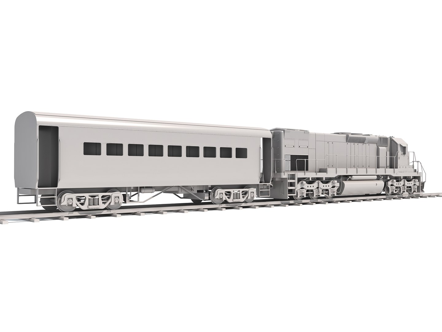 3ds Max Train Wagon