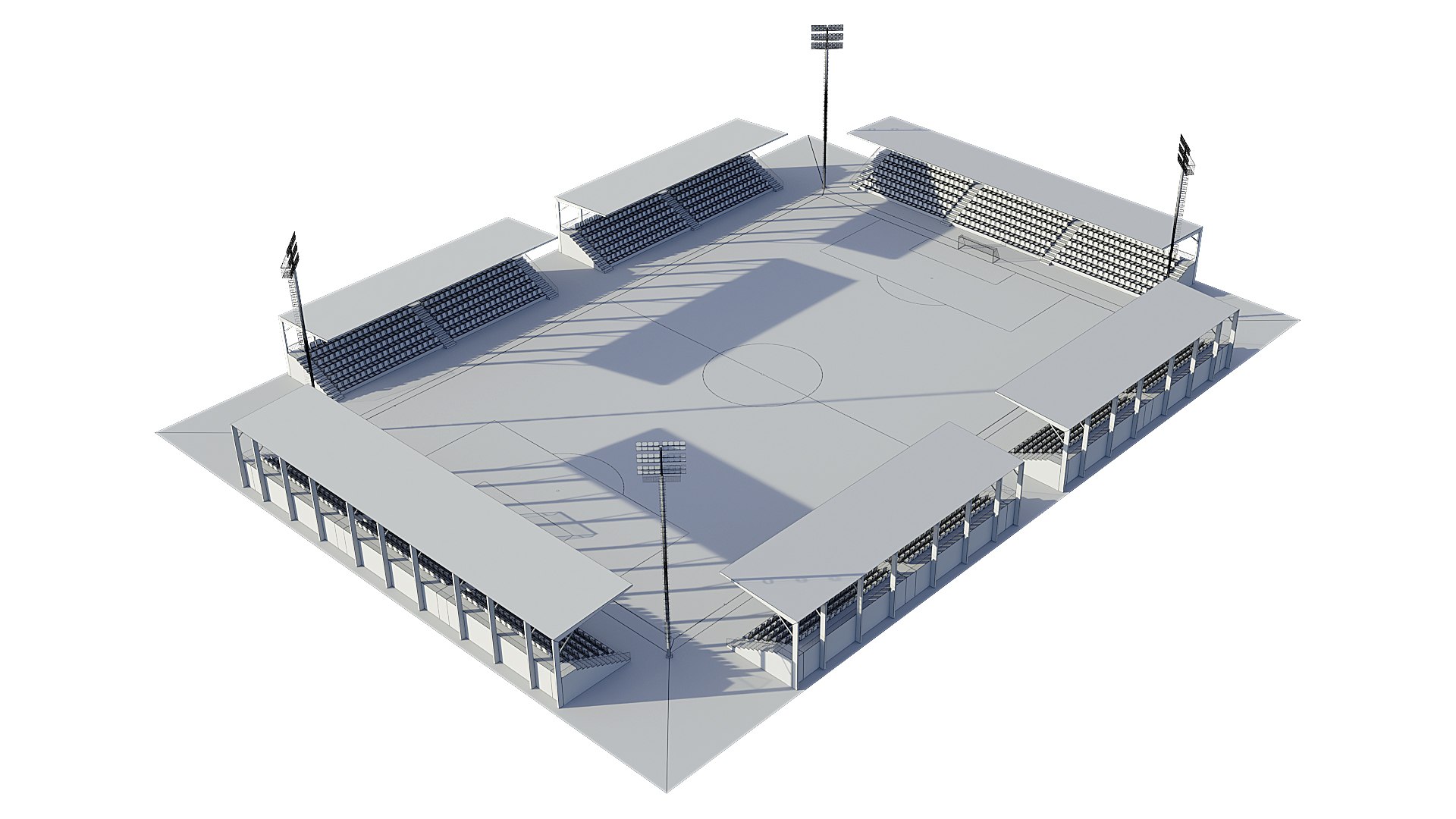 3D Soccer Football Field model - TurboSquid 1802573