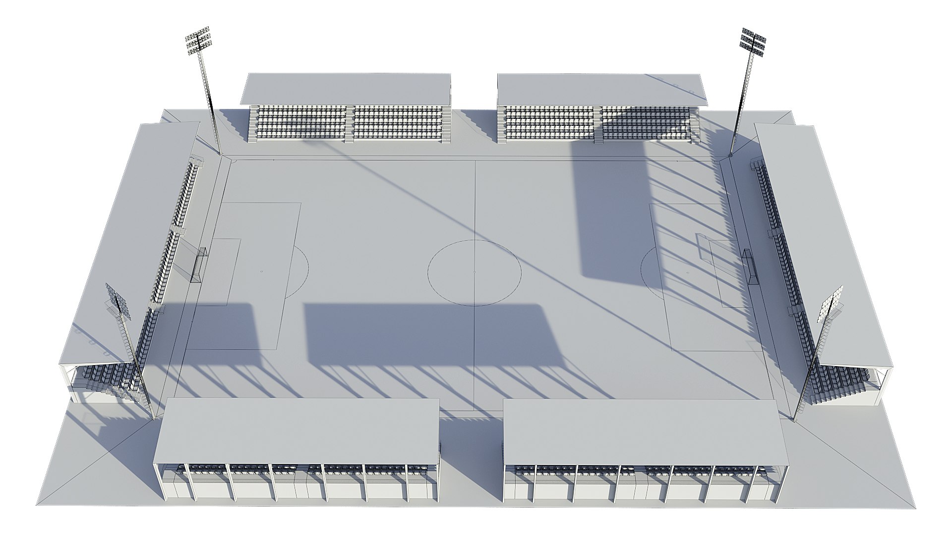 3D Soccer Football Field model - TurboSquid 1802573