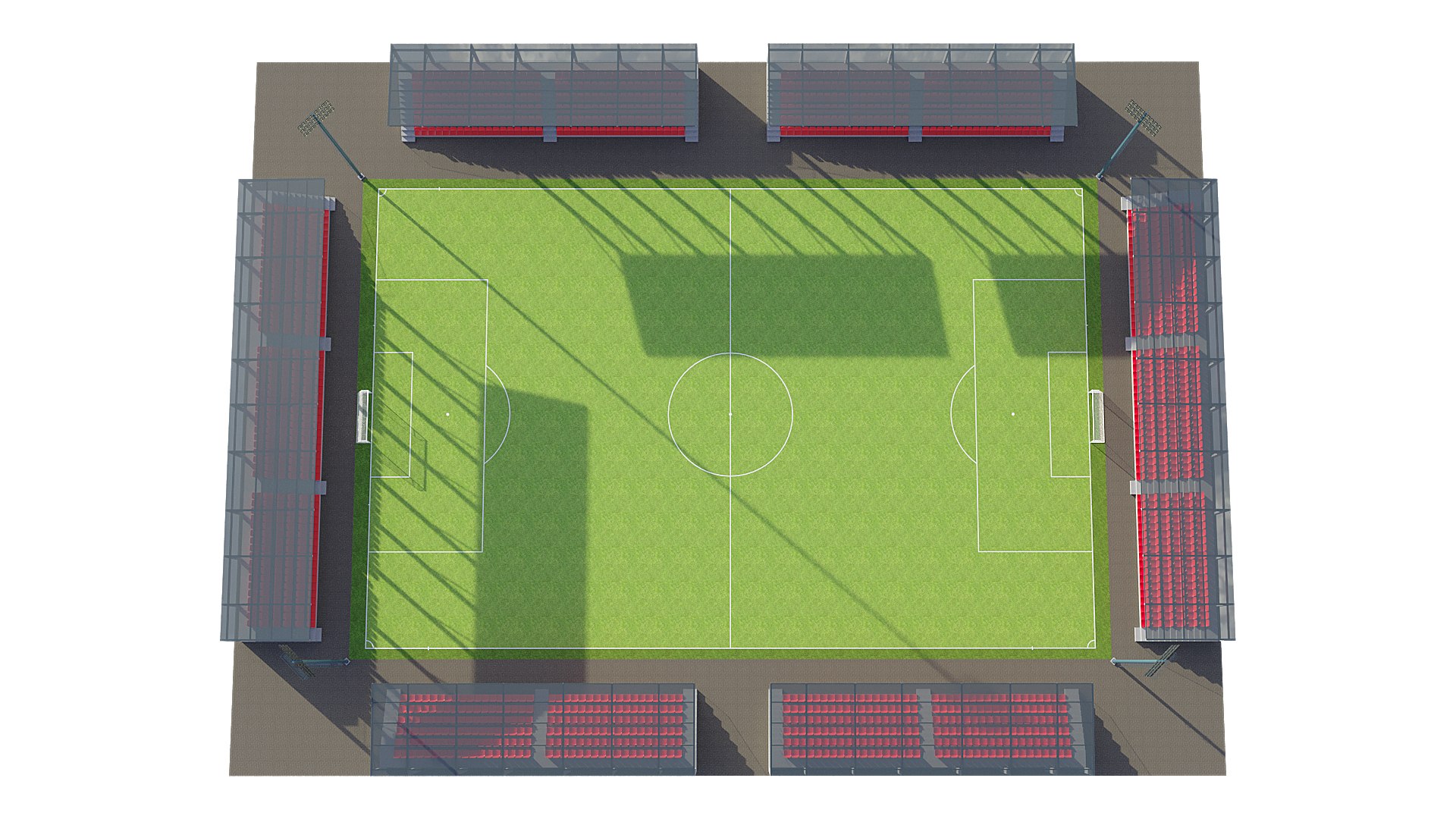 3D Soccer Football Field model - TurboSquid 1802573
