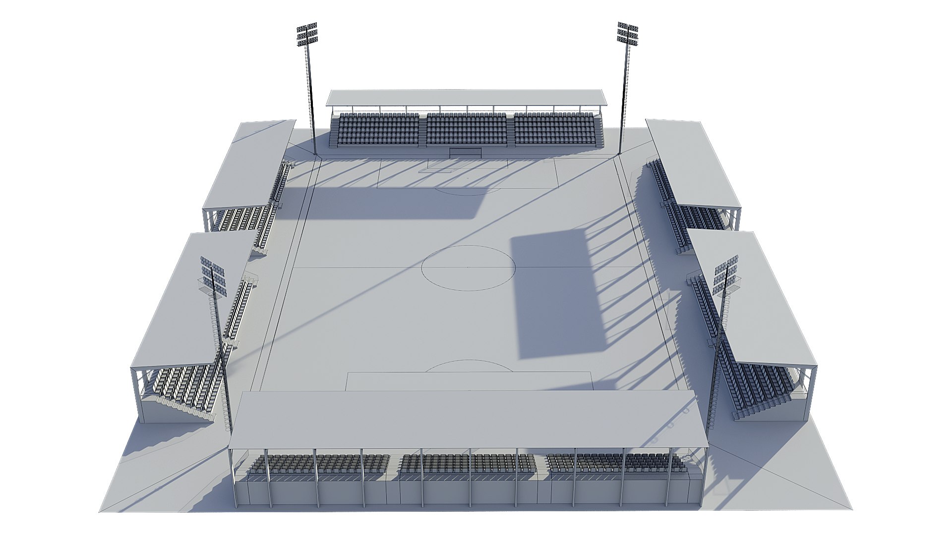 3D Soccer Football Field model - TurboSquid 1802573