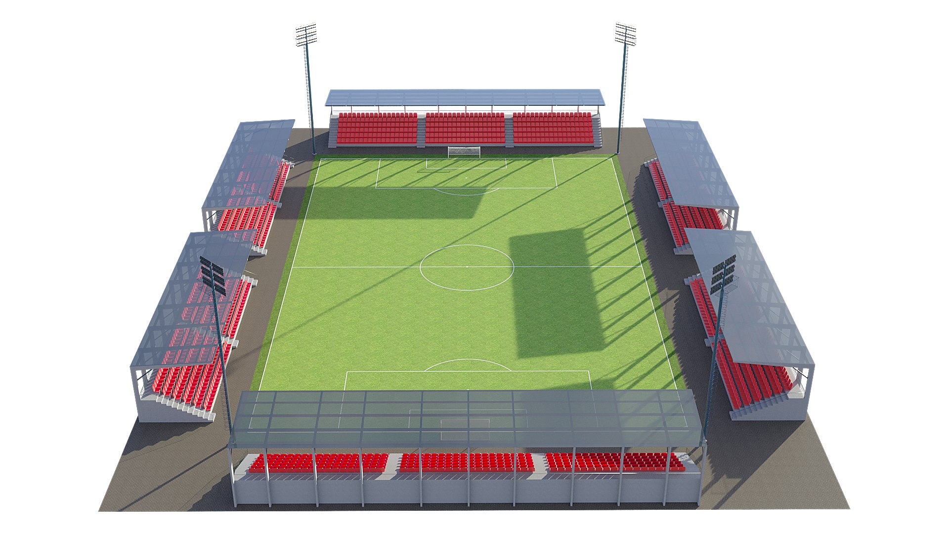 3D Soccer Football Field model - TurboSquid 1802573