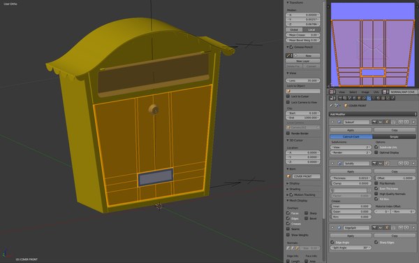 Post box 3D model - TurboSquid 1680843