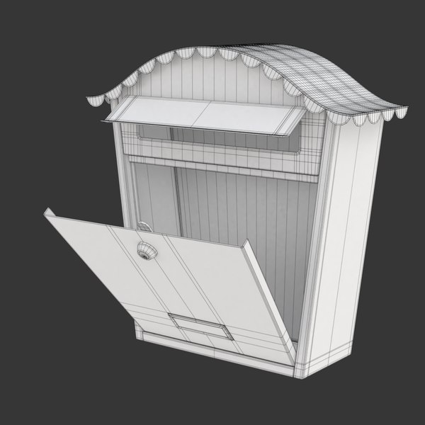 Post box 3D model - TurboSquid 1680843