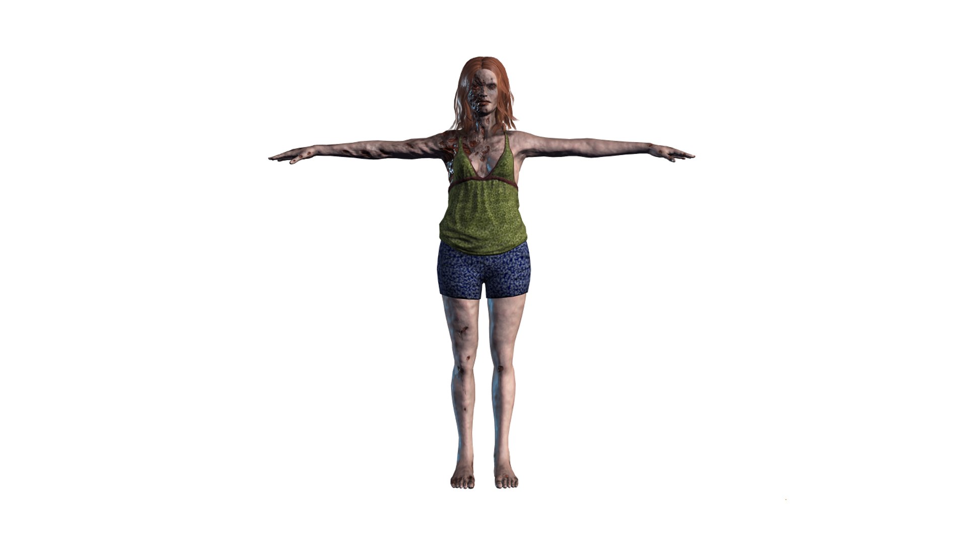 3D Model Woman Horror 3 - TurboSquid 1902365
