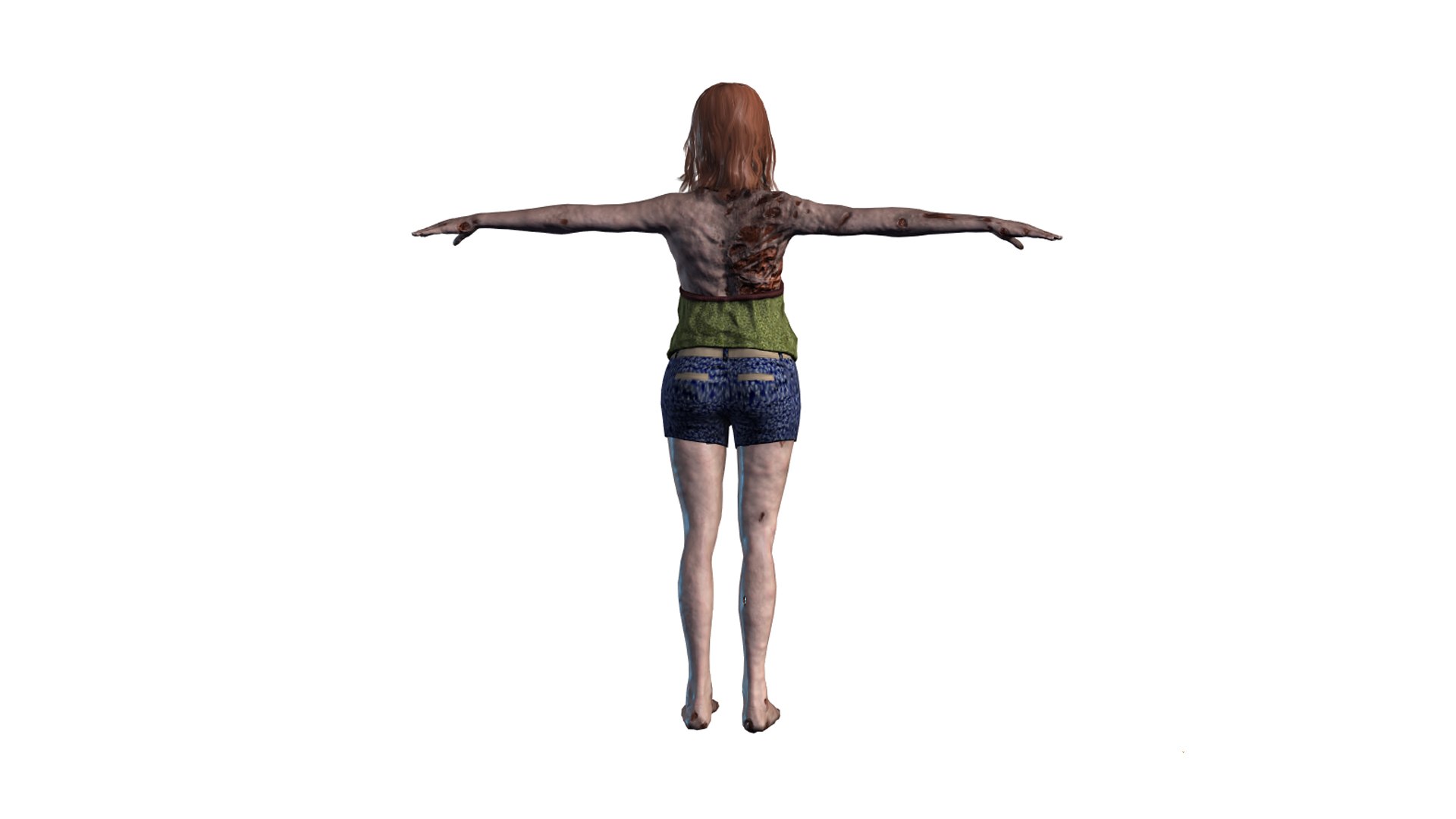 3D Model Woman Horror 3 - TurboSquid 1902365