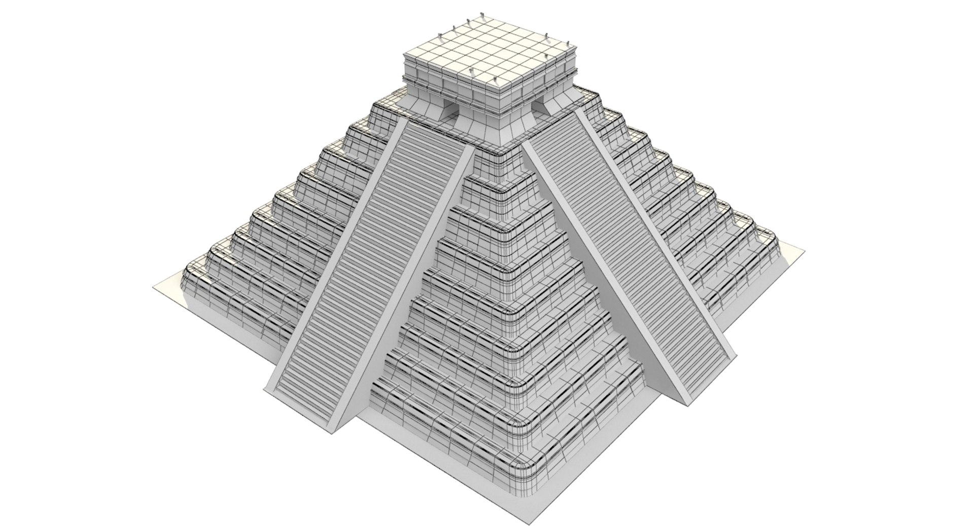 Pyramid Modeled Model - TurboSquid 1366039