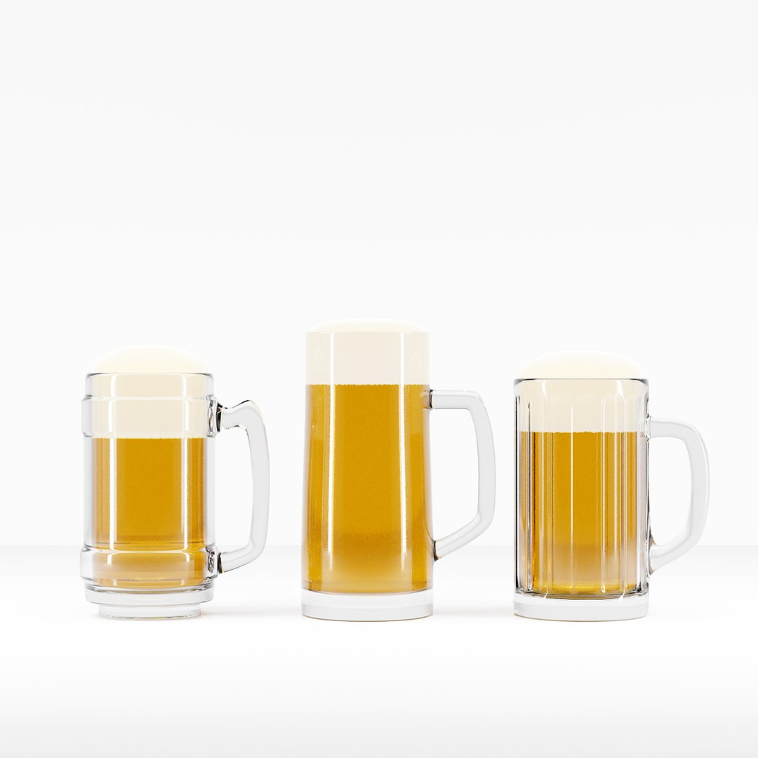 3D Beer Glass Vol 1 Model - TurboSquid 2052141