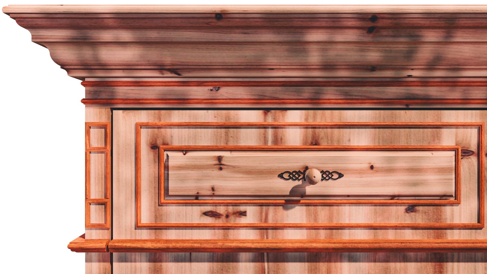 Country Cottage Wardrobe Wallbed Vanity model - TurboSquid 2165307