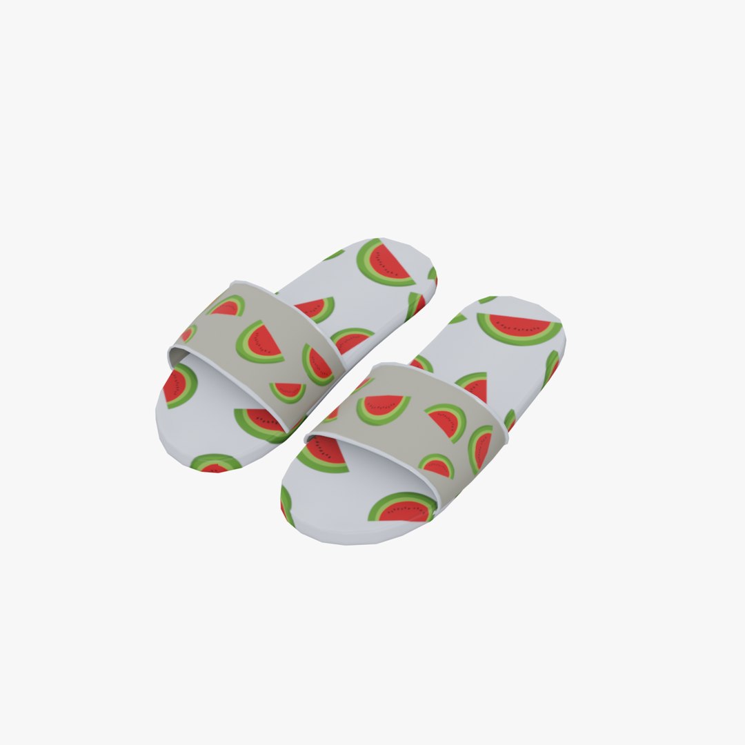 3D Watermelon slippers - TurboSquid 1857843