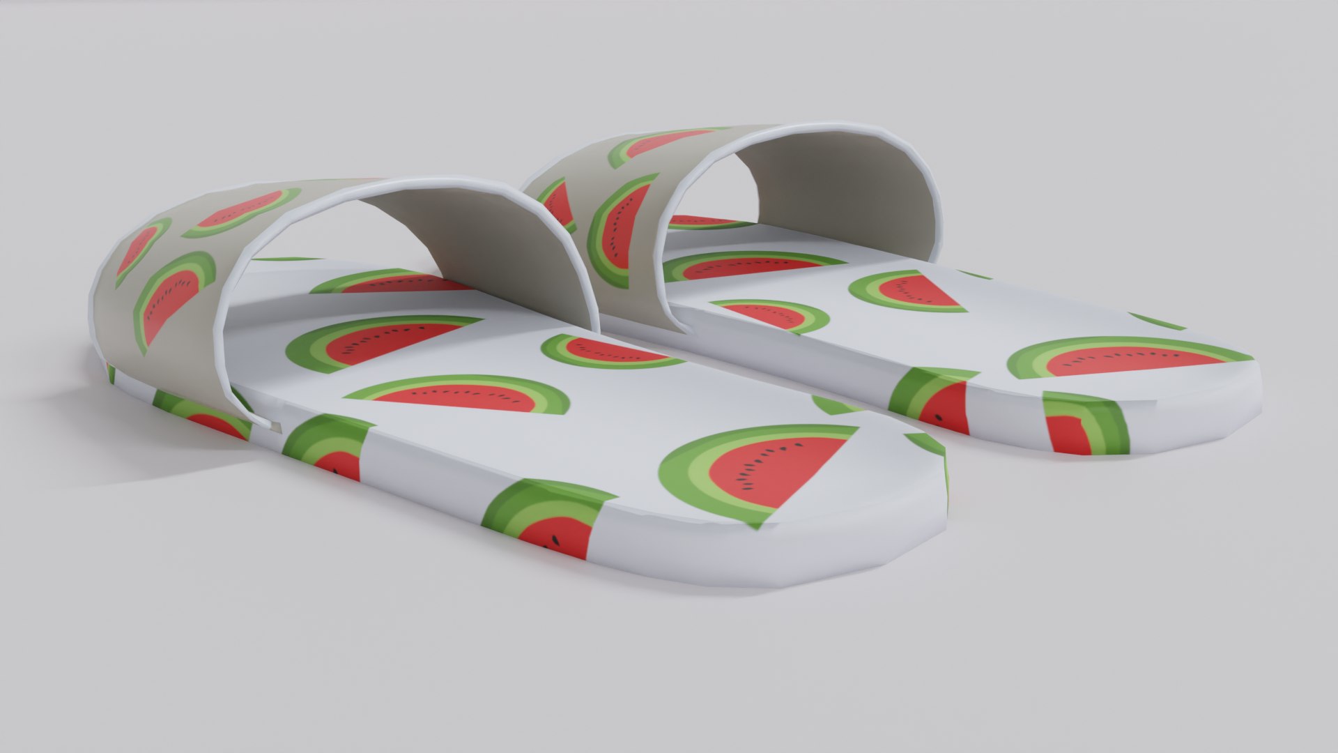 3D Watermelon Slippers - TurboSquid 1857843