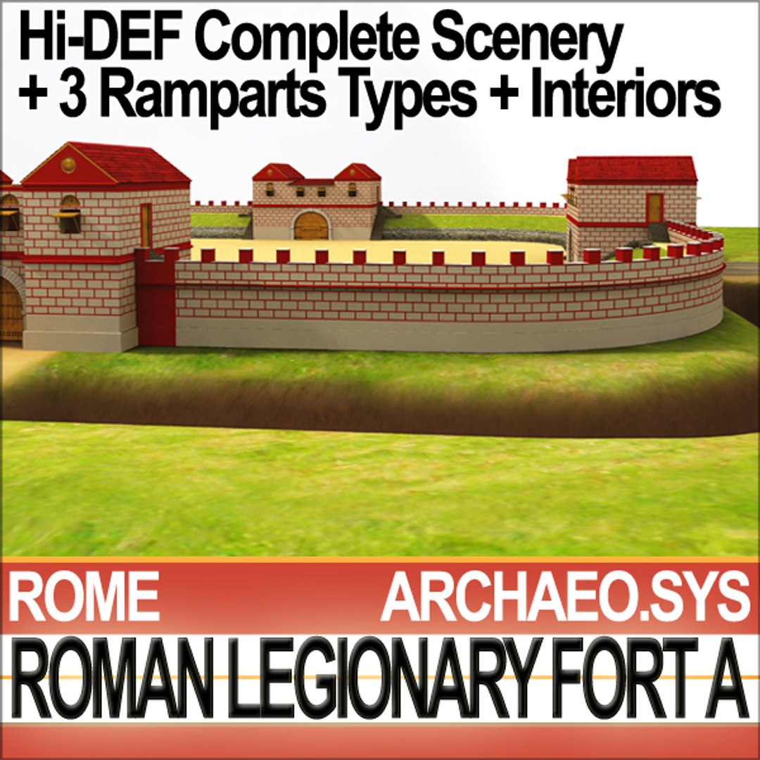 Legionary Fort Roman Scenery C4d