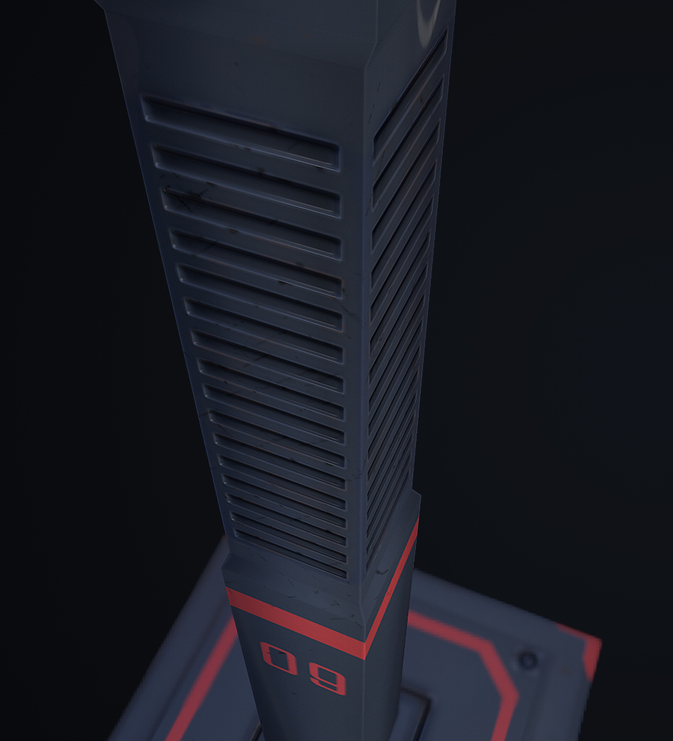 free sci-fi display 3d model