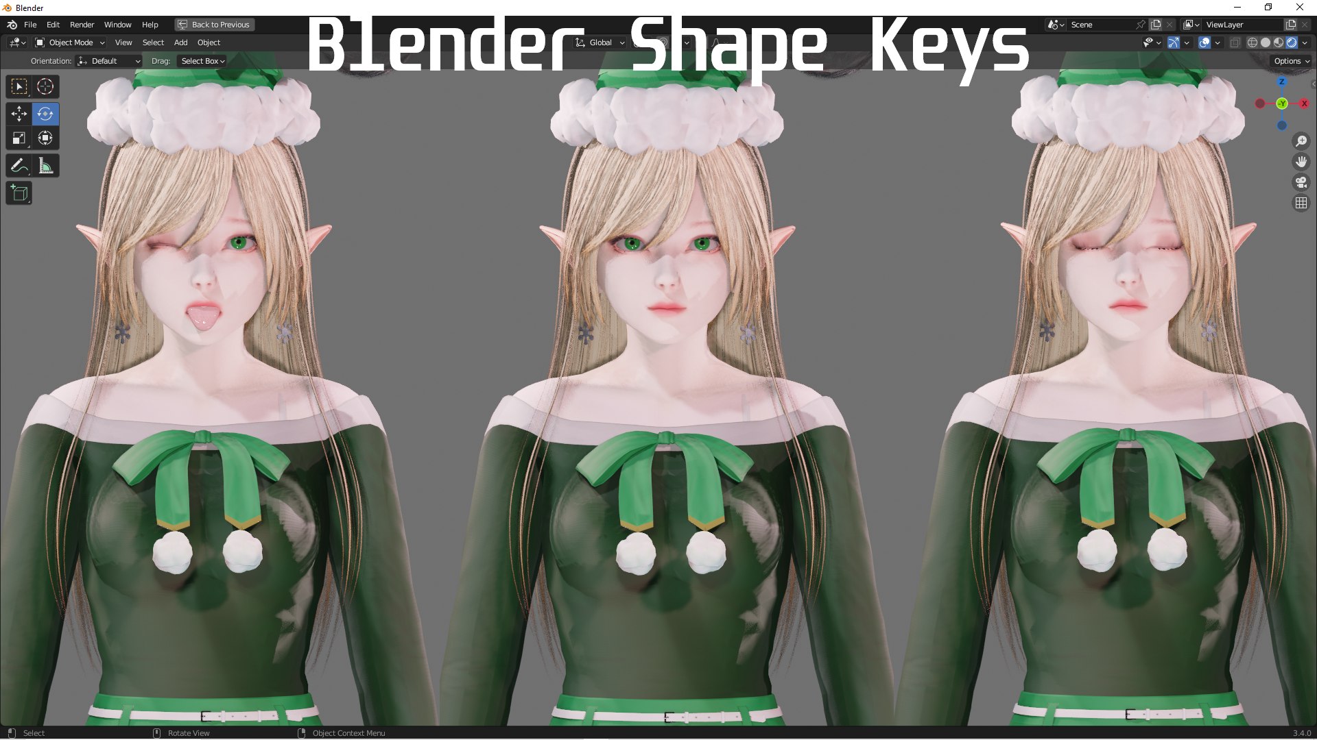 Christmas Elf - UE5 - Unity - Blender - Animated - Realistic Female Character Model - TurboSquid ...