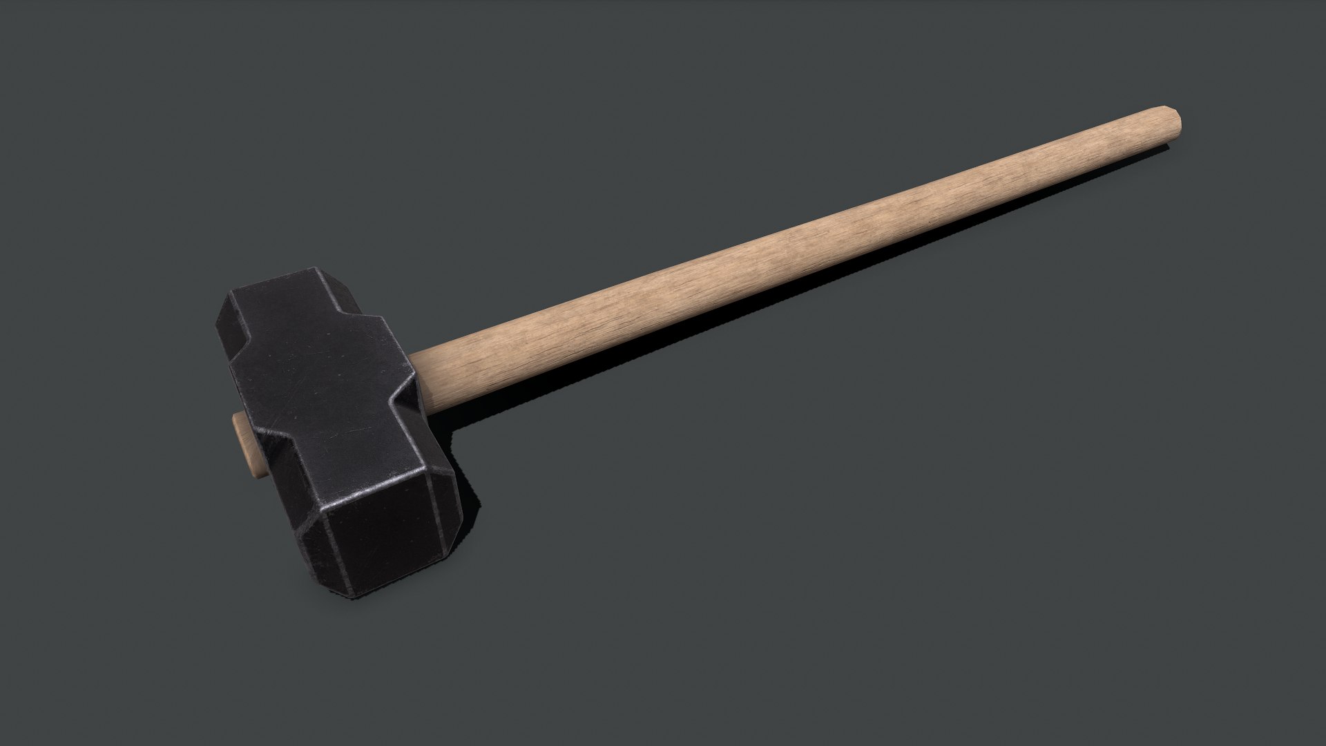 Free Sledge Hammer Low-poly PBR 3D Model - TurboSquid 2126456