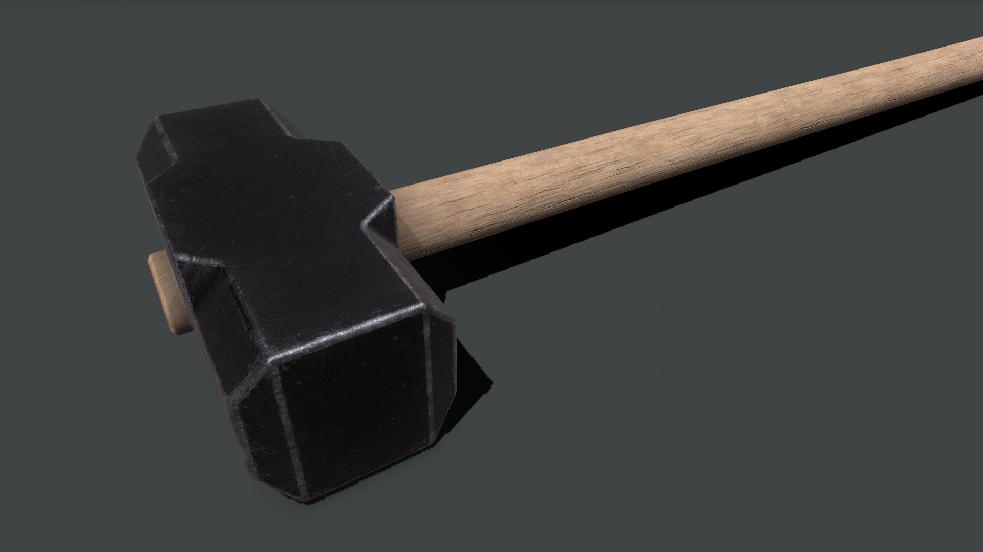 Free Sledge Hammer Low-poly PBR 3D Model - TurboSquid 2126456