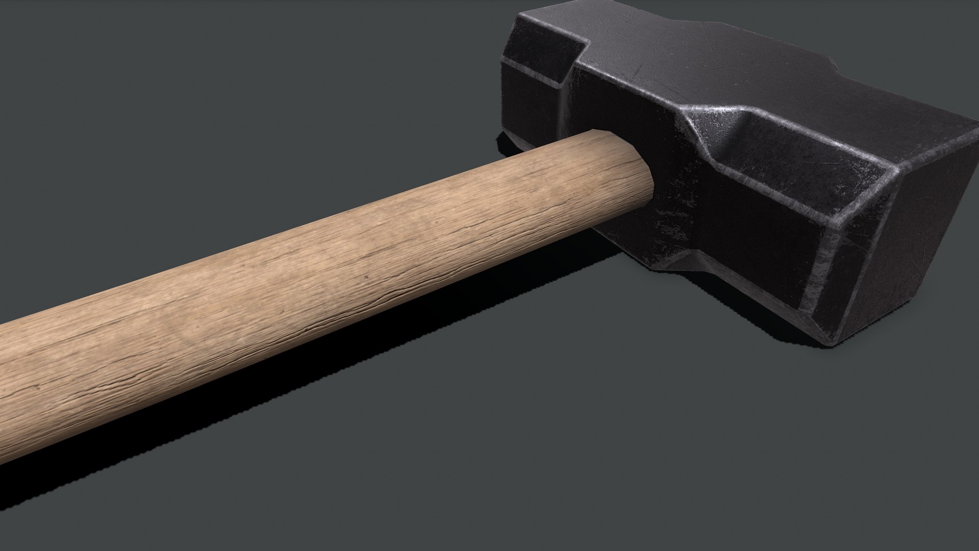 Free Sledge Hammer Low-poly PBR 3D Model - TurboSquid 2126456
