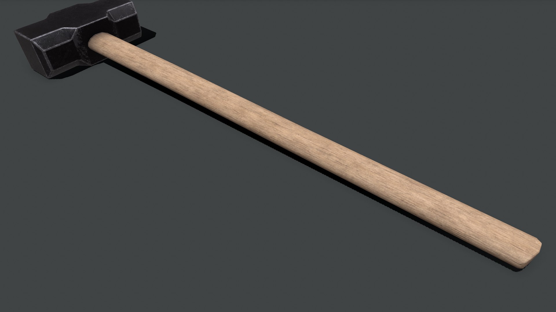 Free Sledge Hammer Low-poly PBR 3D Model - TurboSquid 2126456