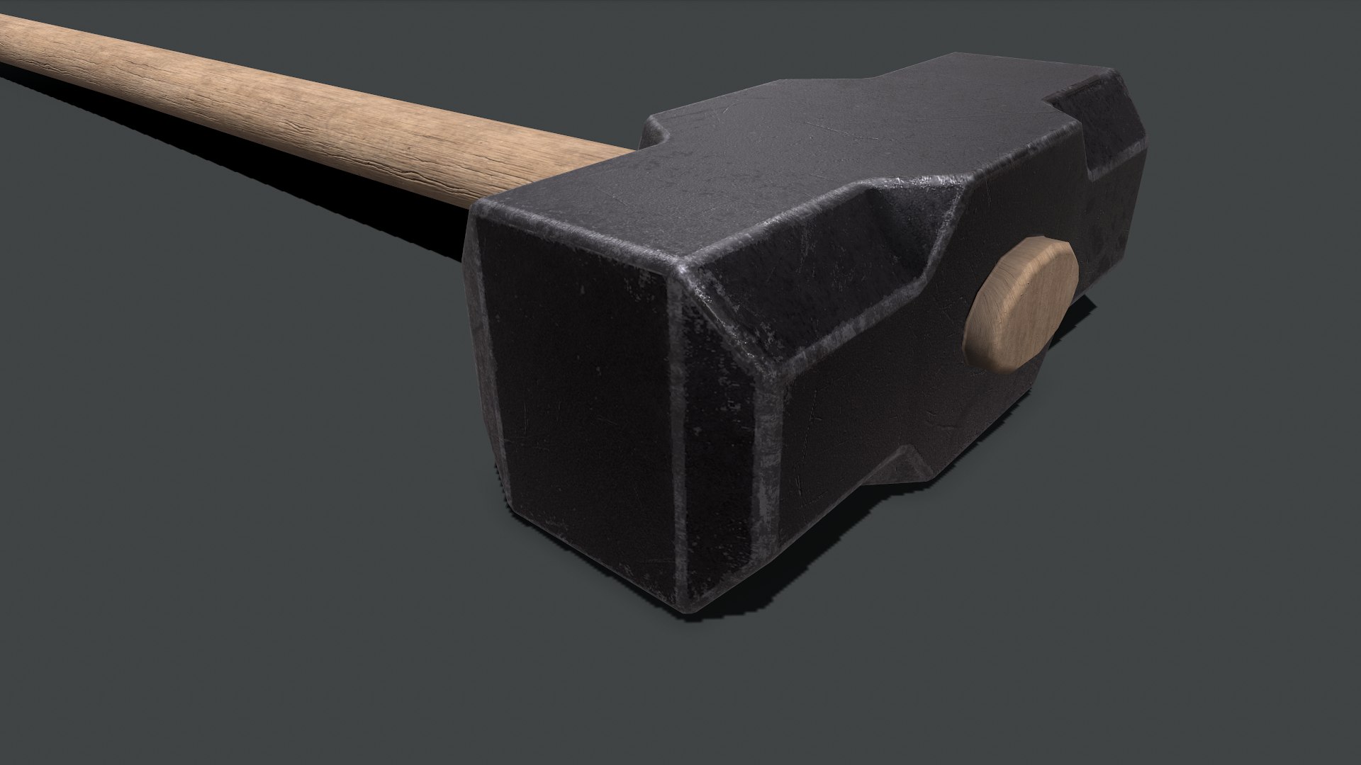 Free Sledge Hammer Low-poly PBR 3D Model - TurboSquid 2126456