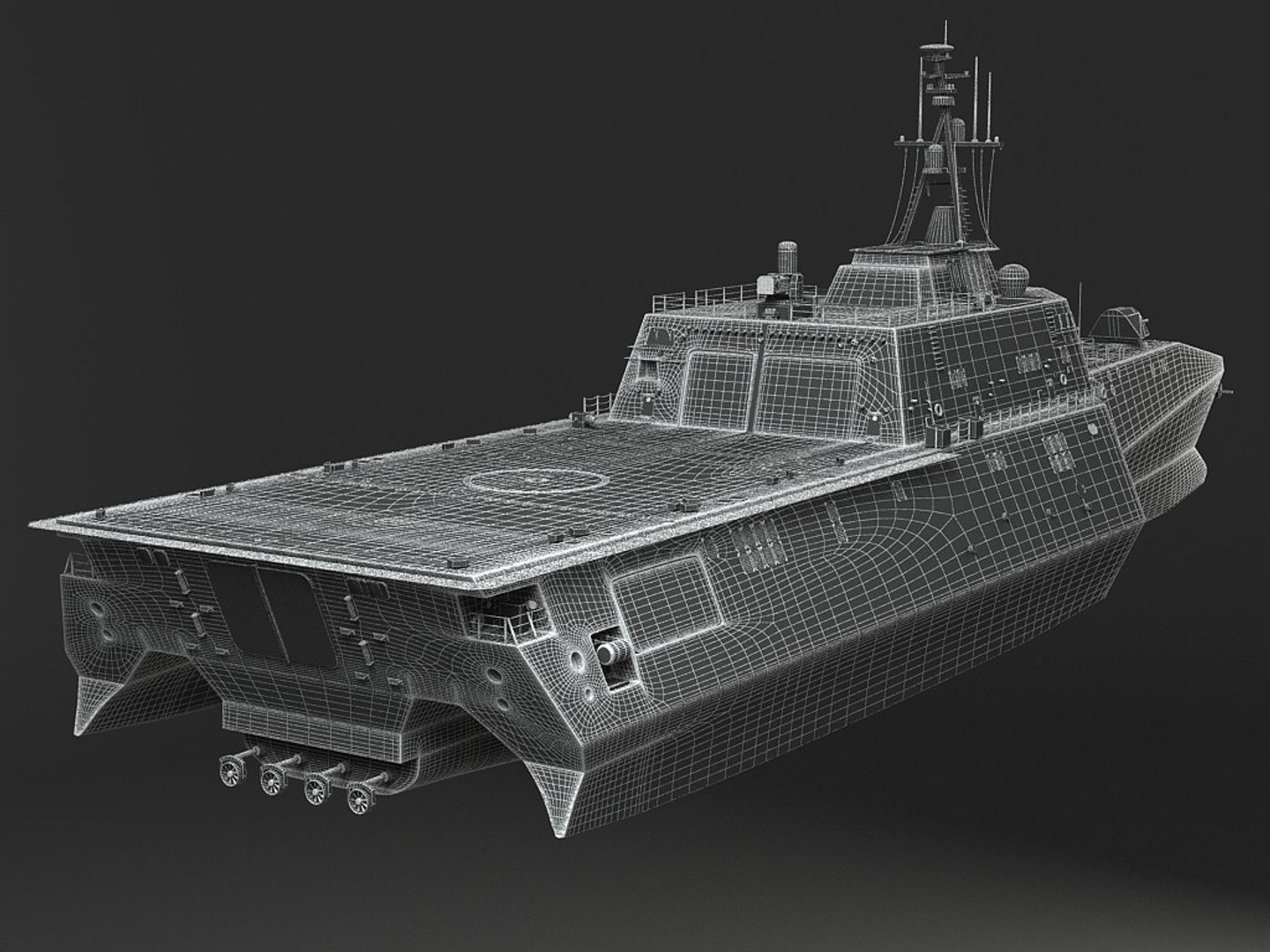 uss independence battle battleship 3d model