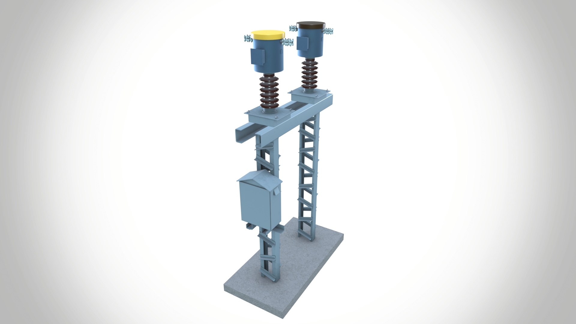Electric Station Setup 3D Model - TurboSquid 2266996
