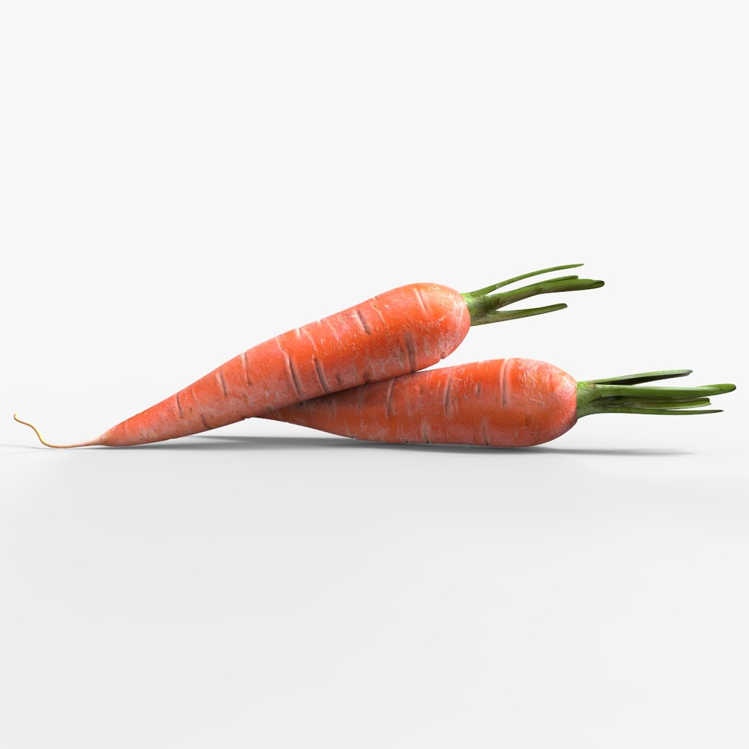 Carrot 3D Model - TurboSquid 1541309