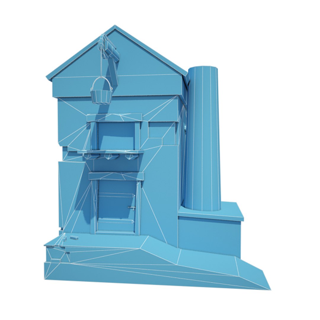 Medieval Factory Buildings 3d Model